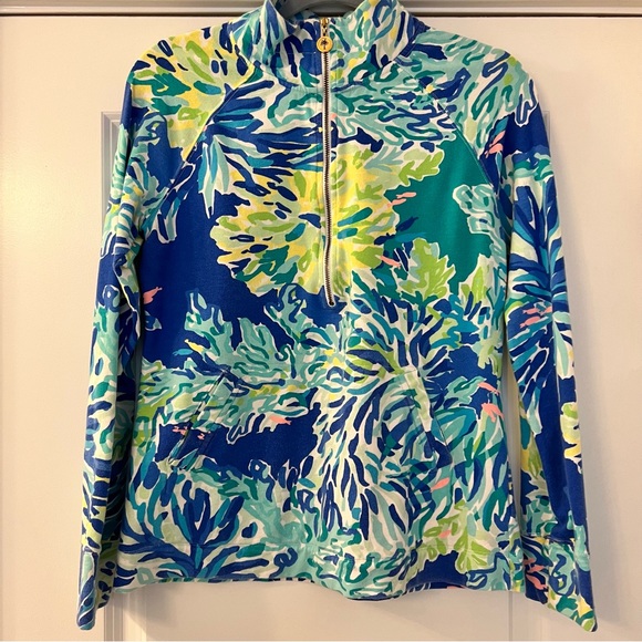 Lilly Pulitzer | Tops | Lilly Pulitzer Quarter Zip | Poshmark